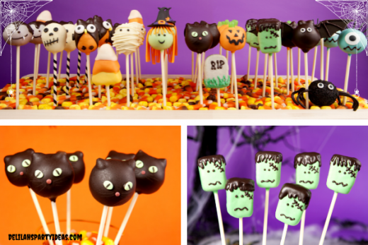 Halloween Cake Pops - Delilah's Party Ideas