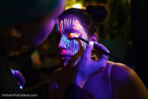 The Ultimate Guide to Glow in the Dark Paint Party - Delilah's Party Ideas