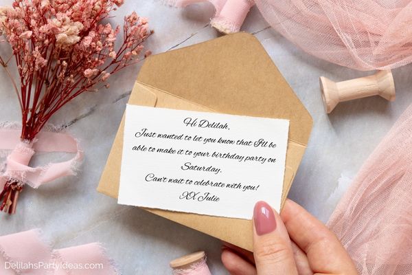 How To RSVP To A Birthday Party Invitation Delilah s Party Ideas
