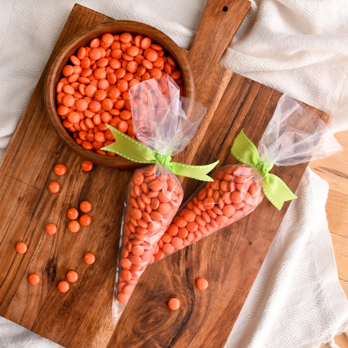 Easter Carrot Treat Bag - Delilah's Party Ideas