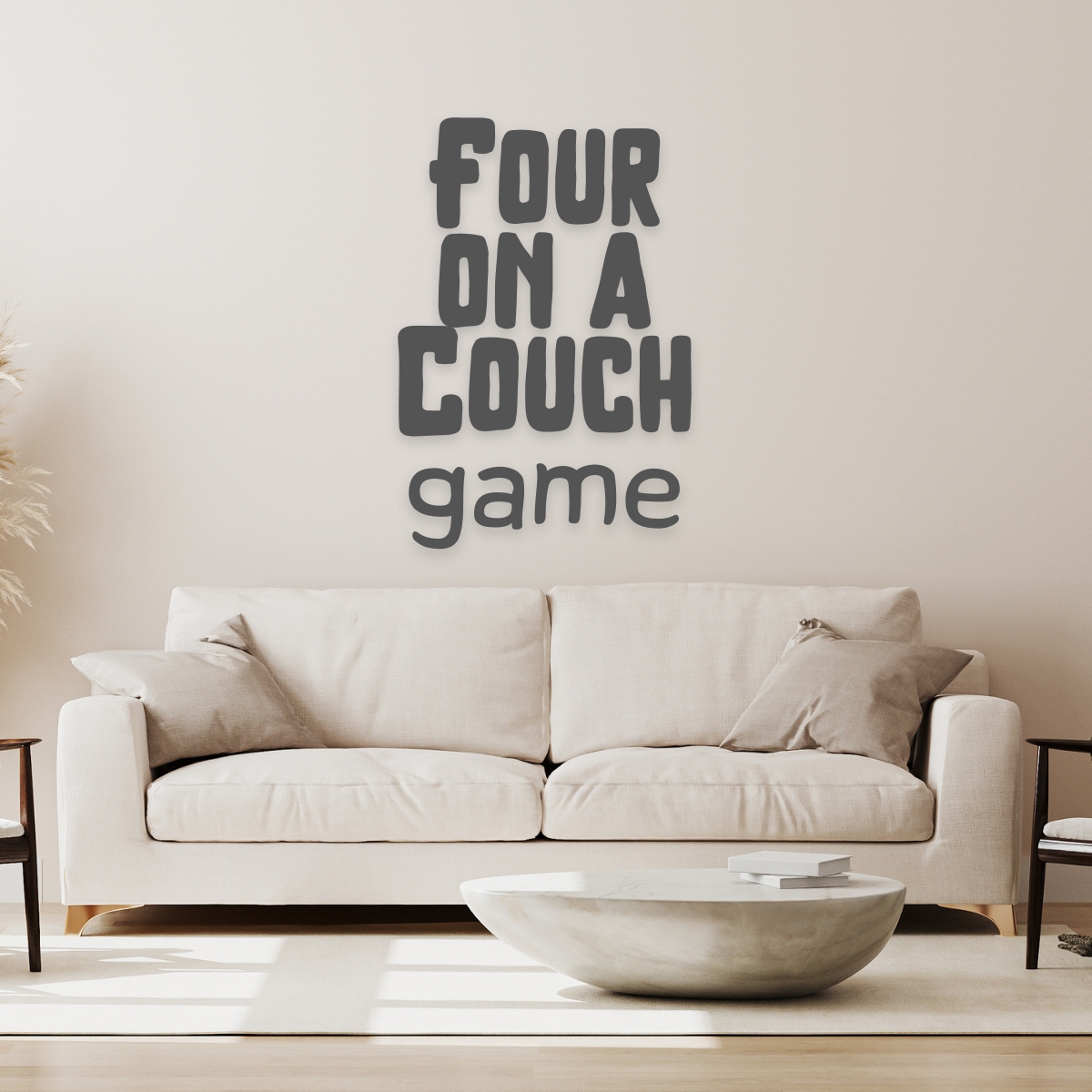 Four on a Couch Game - Delilah's Party Ideas
